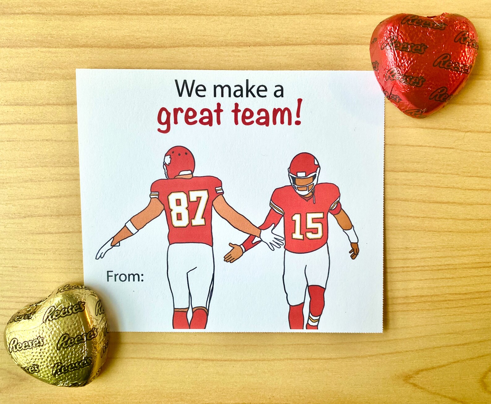 Chiefs Themed Valentine’s Day Cards Set - Etsy