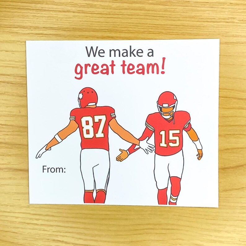 Chiefs Themed Valentine’s Day Cards Set - Etsy