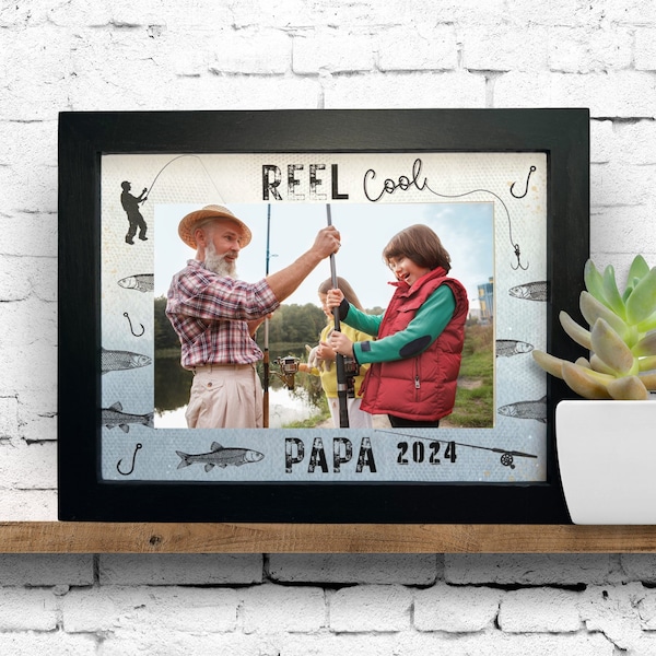 Fishing Picture Frame Grandpa - Etsy
