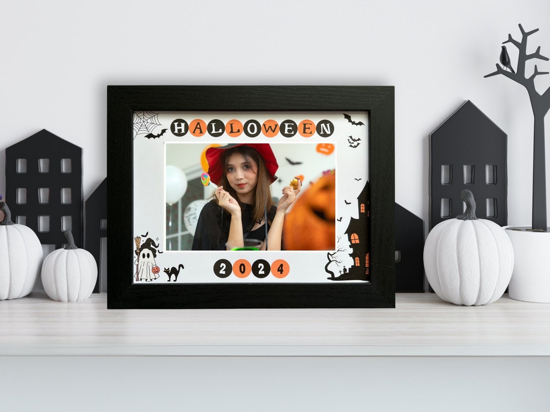 Halloween 2024 Picture Frame, Personalized Halloween Picture Frame ...