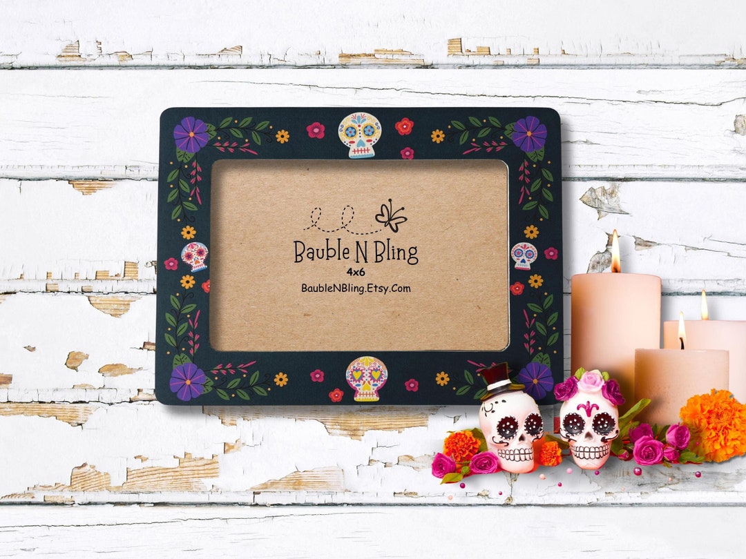 Día De Los Muertos Ofrenda Picture Frame, Day of the Dead 4x6 and 5x7 ...