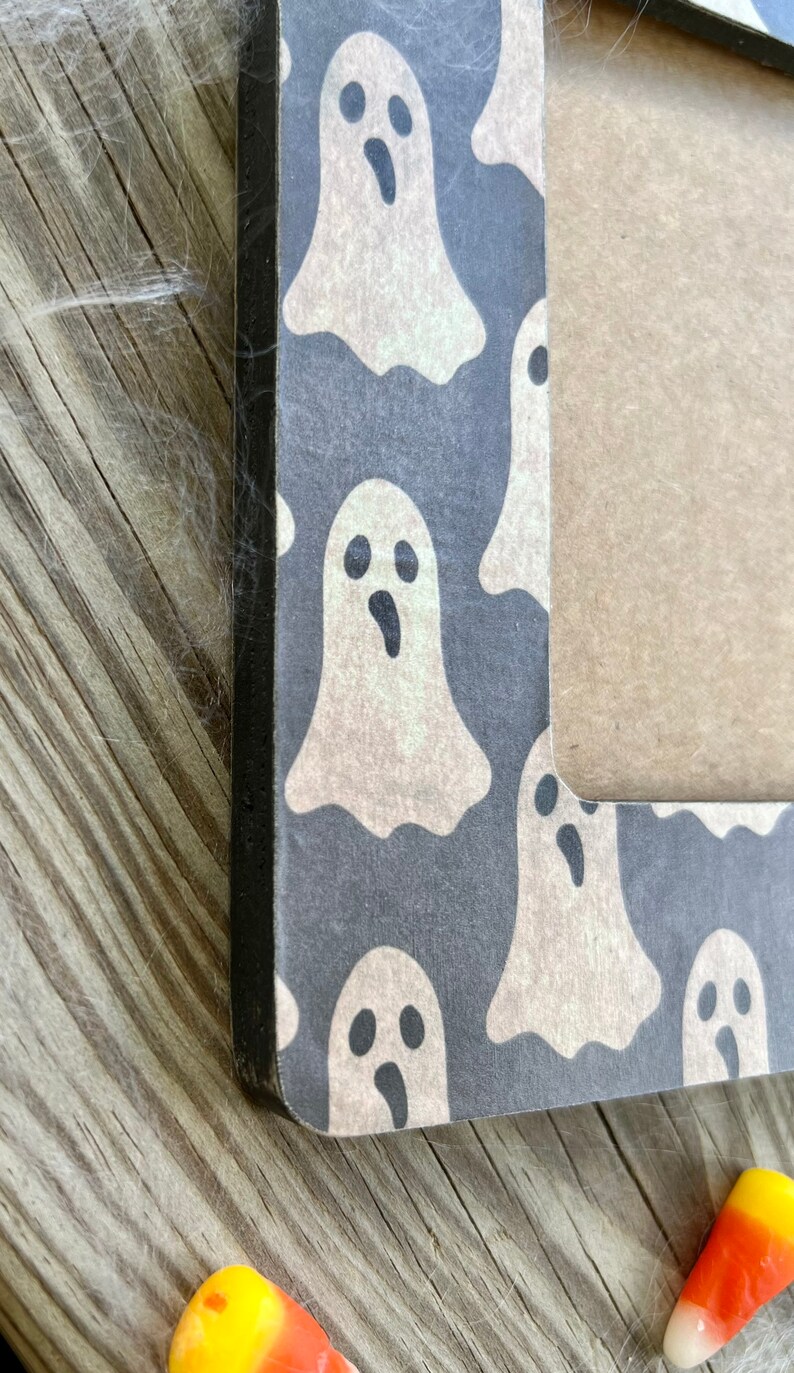 Halloween Ghost Picture Frame Halloween Frame Vintage - Etsy