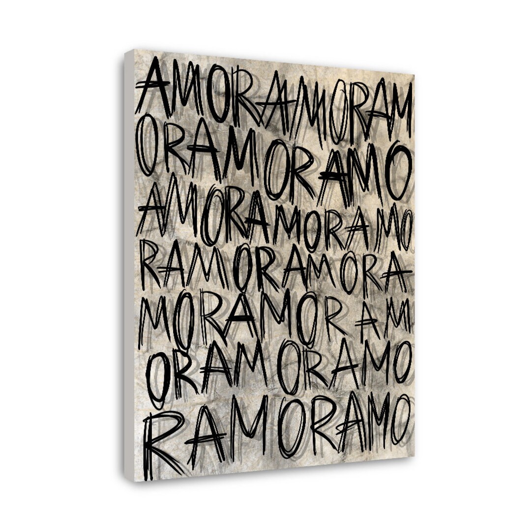 Amor Art Print, Amor Wall Print, Amor Wall Art, Love Couple Poster ...