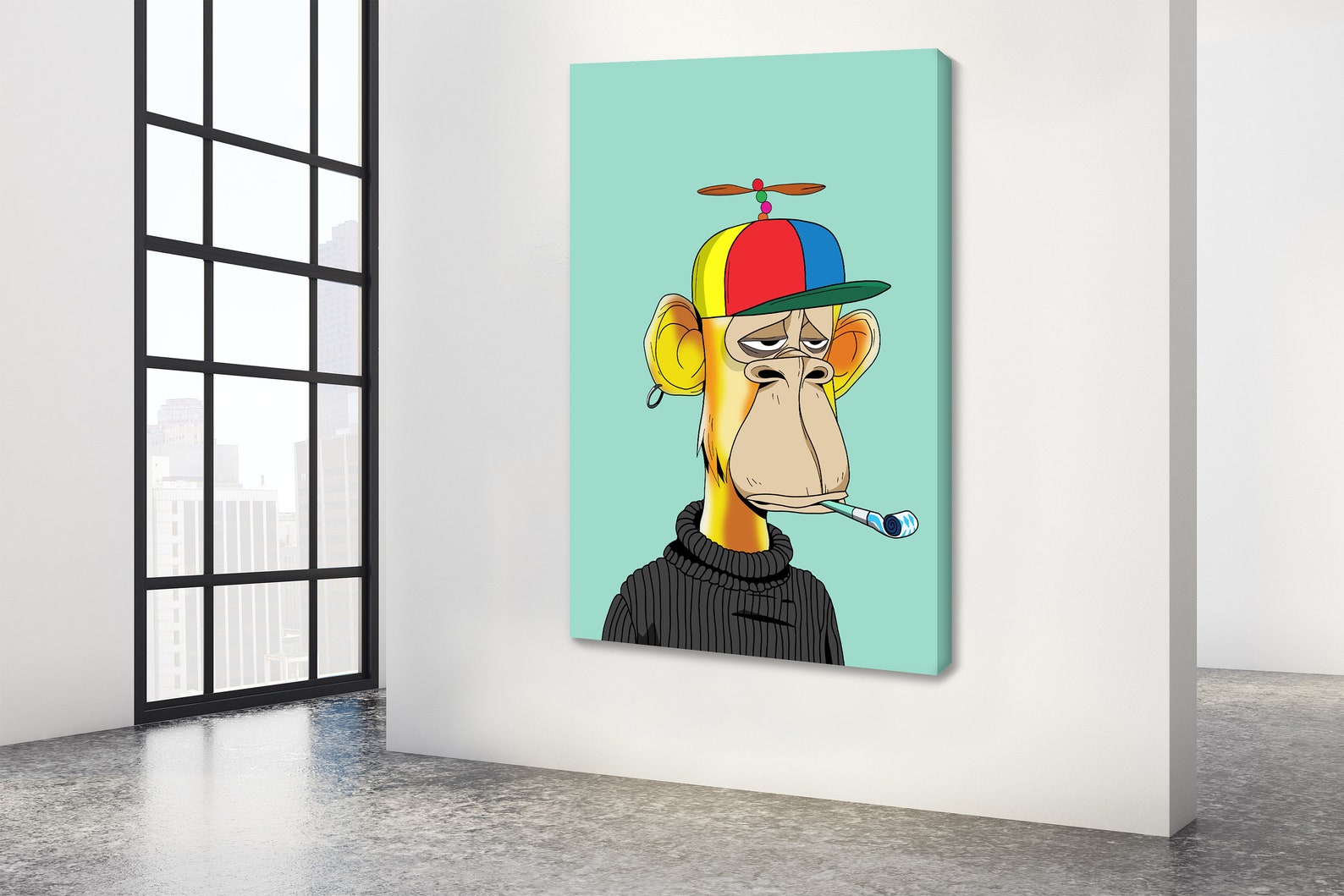 BAYC NFT Print 8817 Collection Crypto Wall Art Framed Canvas - Etsy