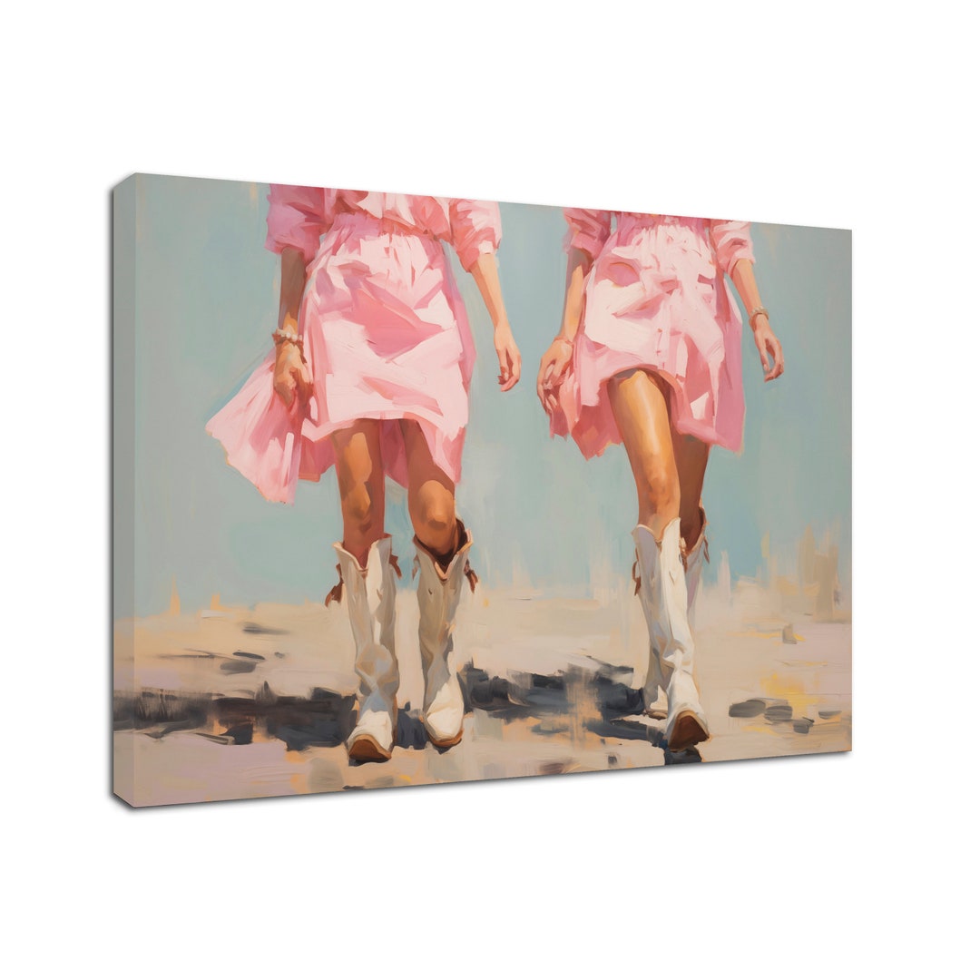 Cowgirl Decor Wall, Retro Girly Western Print, Dorm Room Poster, Retro ...