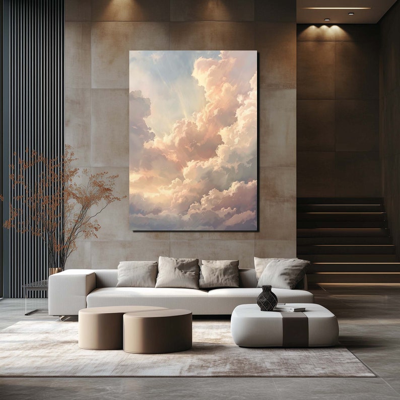Heavenly Clouds - Christian Wall Signs, Surreal Wall Art, Indigo Wall ...
