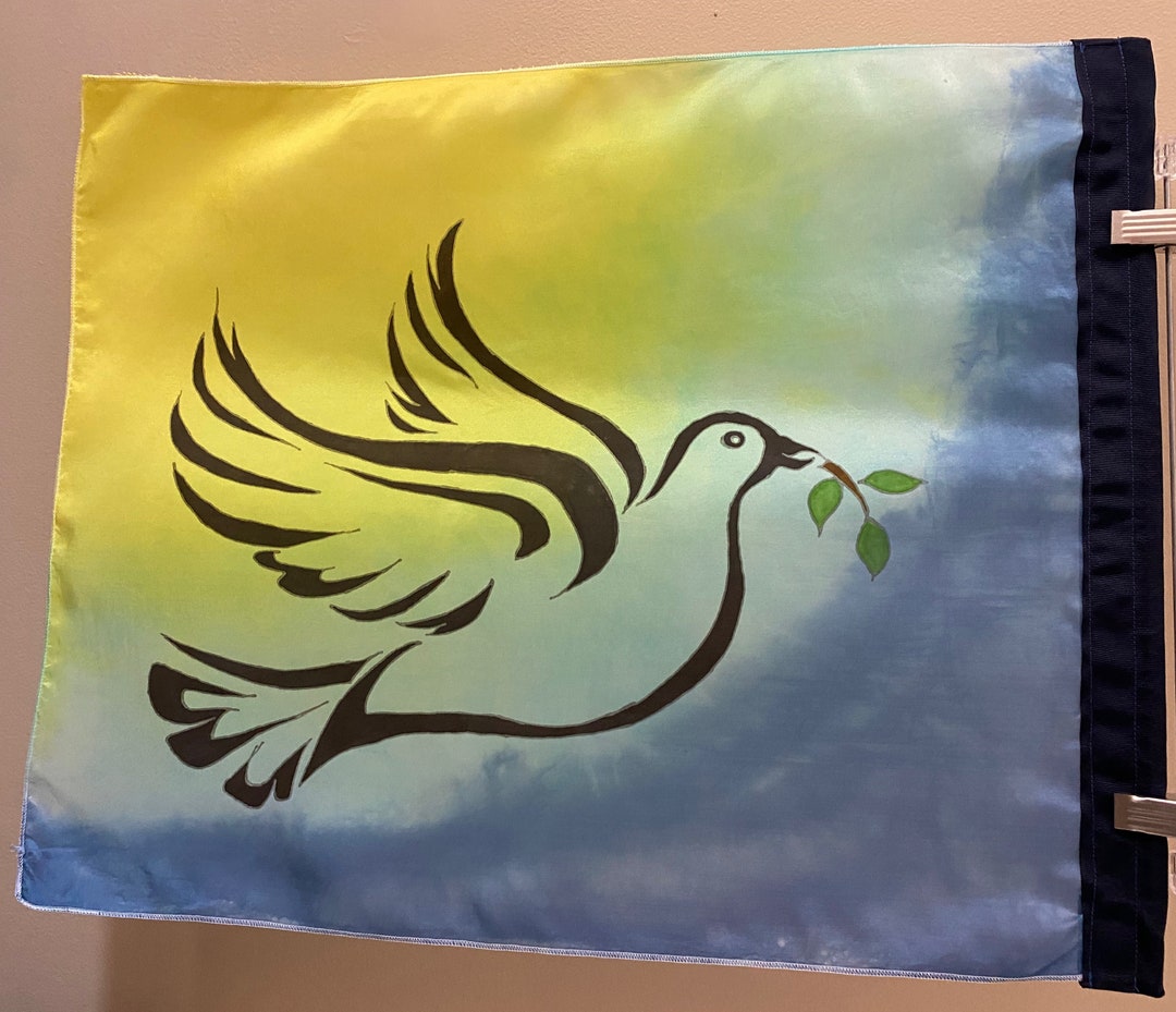 Small Silk Worship/praise Flags Jehovah Shalom the Lord is Peace - Etsy