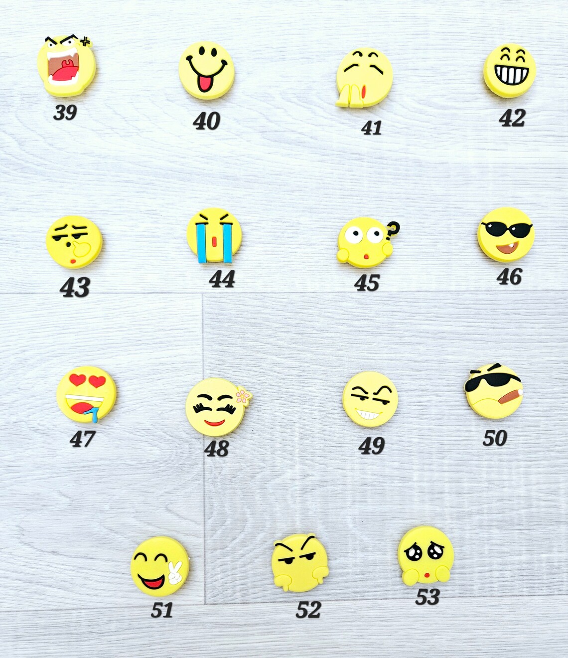 Smiley Face Jibbitz Brooches Fashion Accessory Funky Funny Jibz Crocs ...