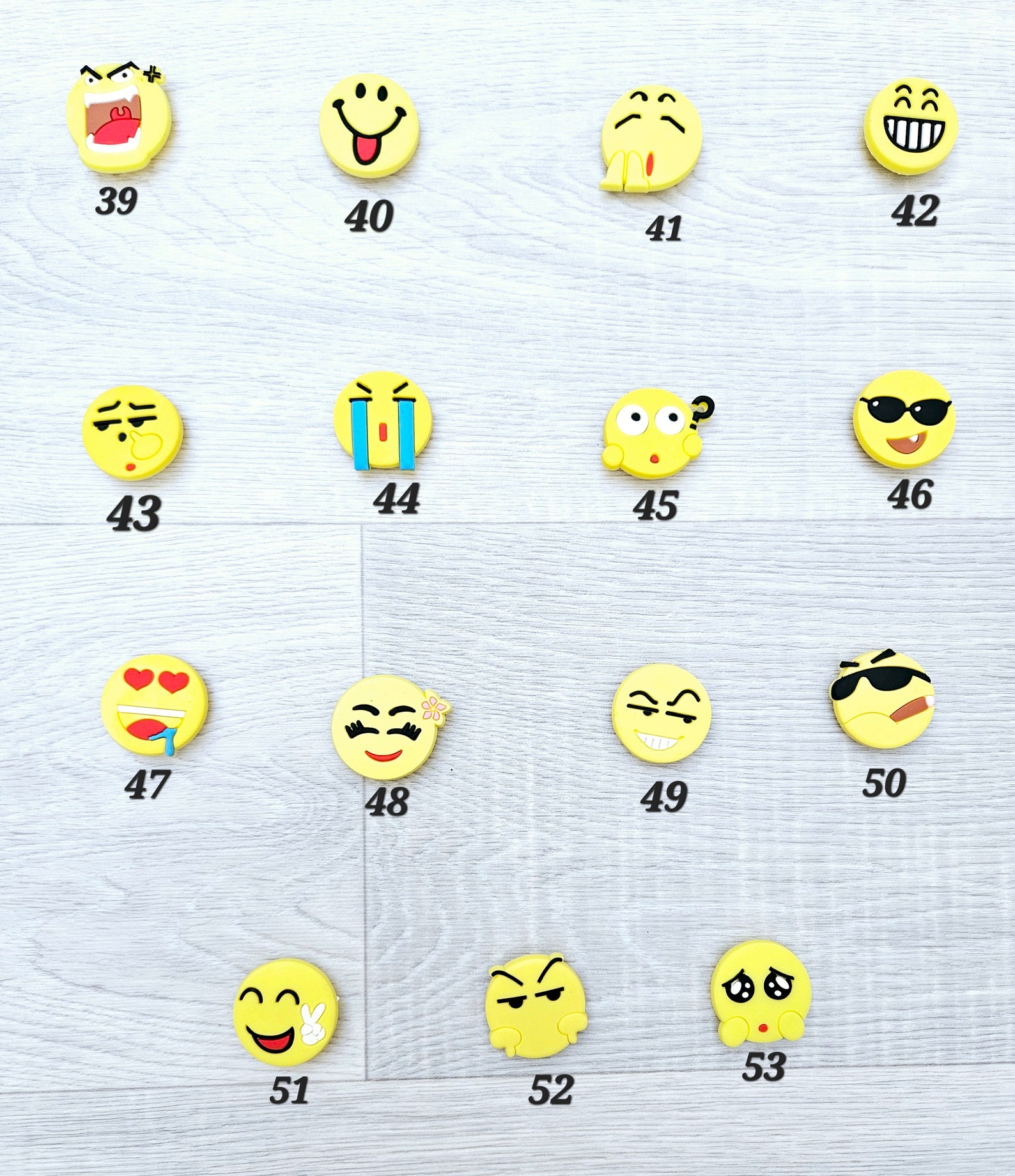 Smiley Face Jibbitz Brooches Fashion Accessory Funky Funny Jibz Crocs ...