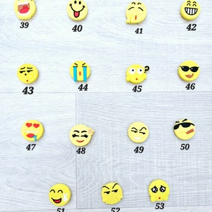 Smiley Face Jibbitz Brooches Fashion Accessory Funky Funny Jibz Crocs ...