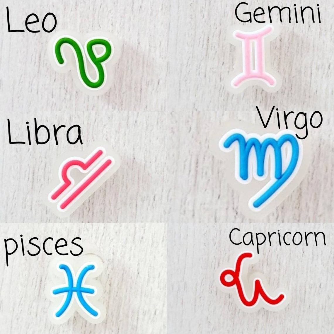 Zodiac Jibbitz Whats Your Star Sign Baby Aries Taurus Gemini - Etsy UK