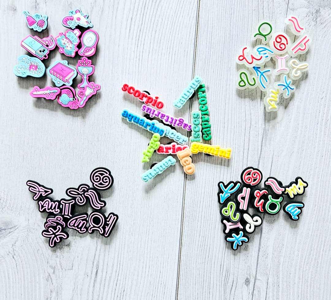 Zodiac Jibbitz Whats Your Star Sign Baby Aries Taurus Gemini Cancer Leo ...