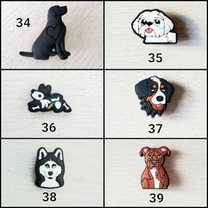 Dog Jibbitz Cute Corgi Bull Chihuahua Paw Brown Pug St Bernard Cocker ...