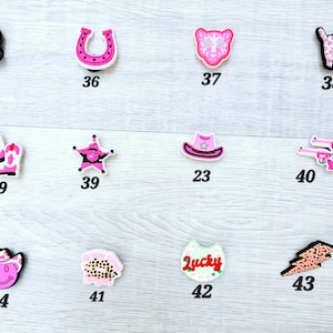 Cowboy and Leopard Print Jibbitz Croc Shoe Charms Accessories Cowgirl ...