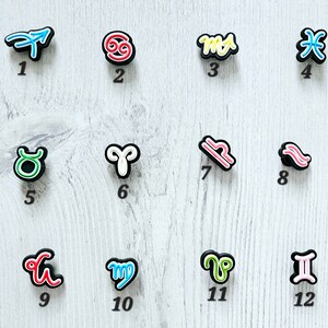 Zodiac Jibbitz Whats Your Star Sign Baby Aries Taurus Gemini Cancer Leo ...