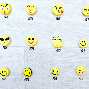 Smiley Face Jibbitz Brooches Fashion Accessory Funky Funny Jibz Crocs ...