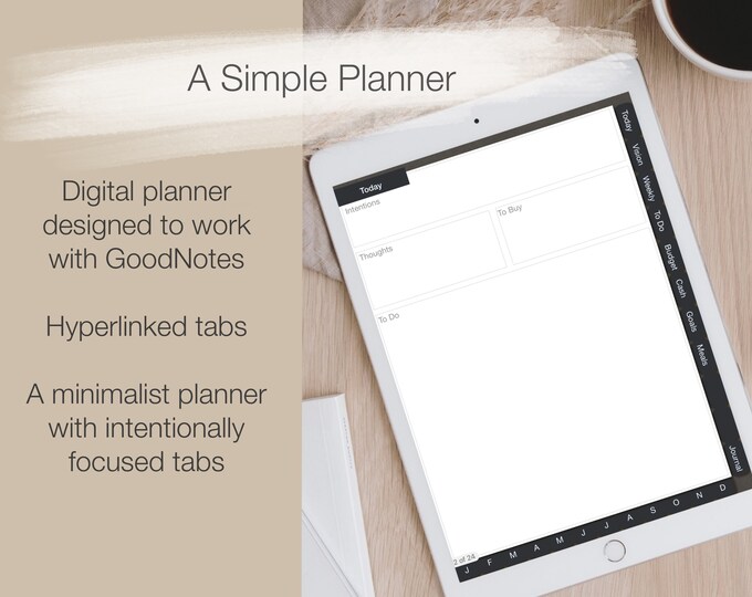 Vertical Dated 2022 Digital Planner for Goodnotes - Etsy Canada