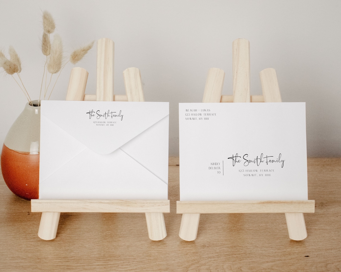 Envelope Template Wedding Invitation Instant Download Printable ...