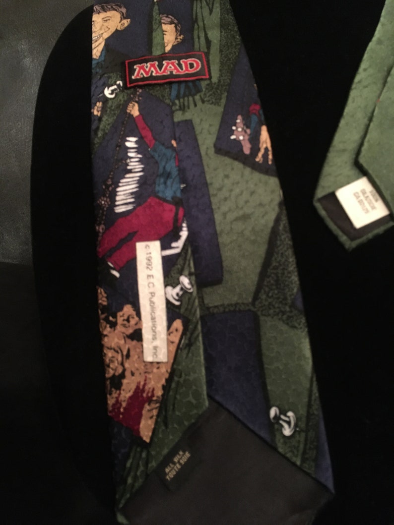 MAD TIE Silk Featuring Alfred E. Newman - Etsy