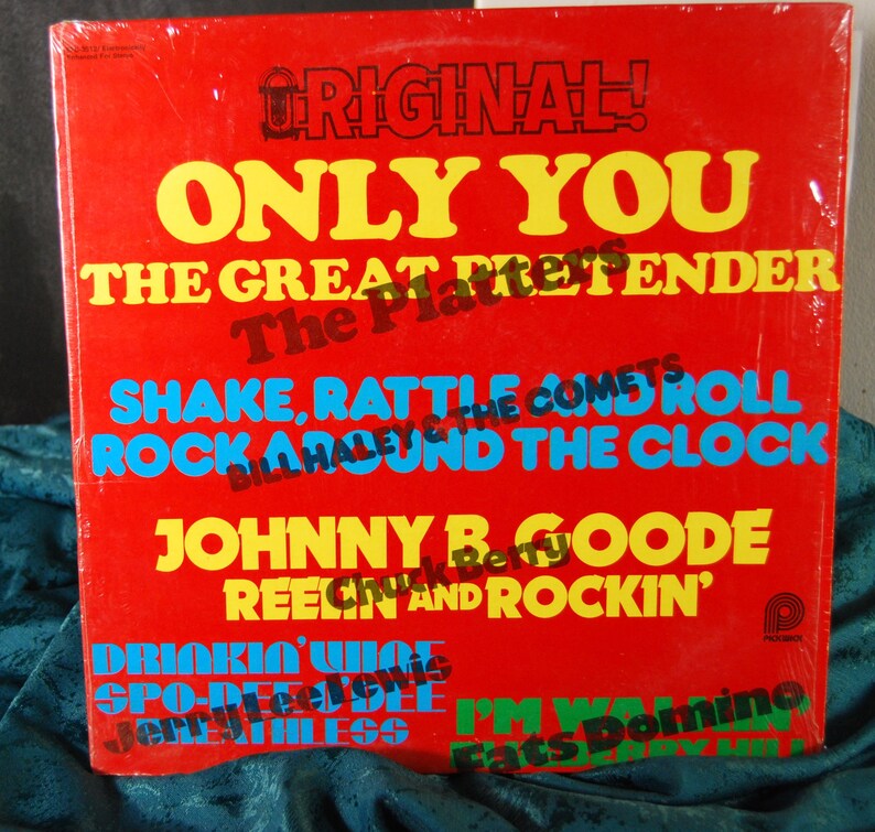 ORIGINAL - ONLY YOU L.P. - Variety of Original Hits by Original Artists ...