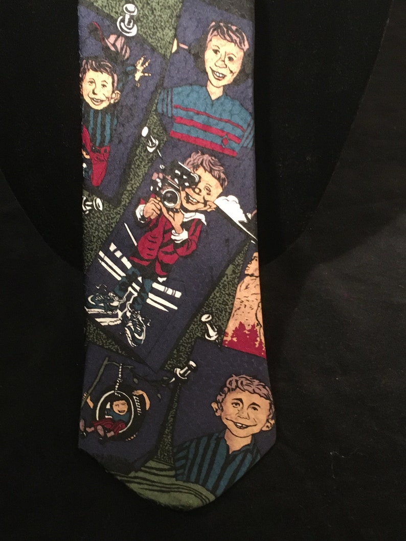 MAD TIE Silk Featuring Alfred E. Newman - Etsy