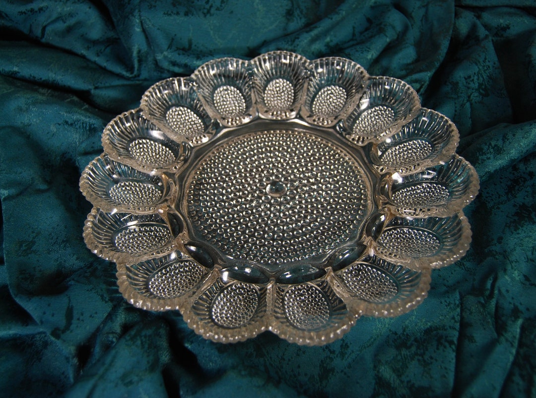 DEVILLED EGG DISH - Glass - Etsy