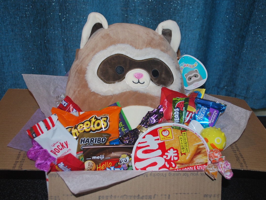 Squishmallow Mystery Box Gift and Snack Bundle | 11 Inch Squishmallows ...