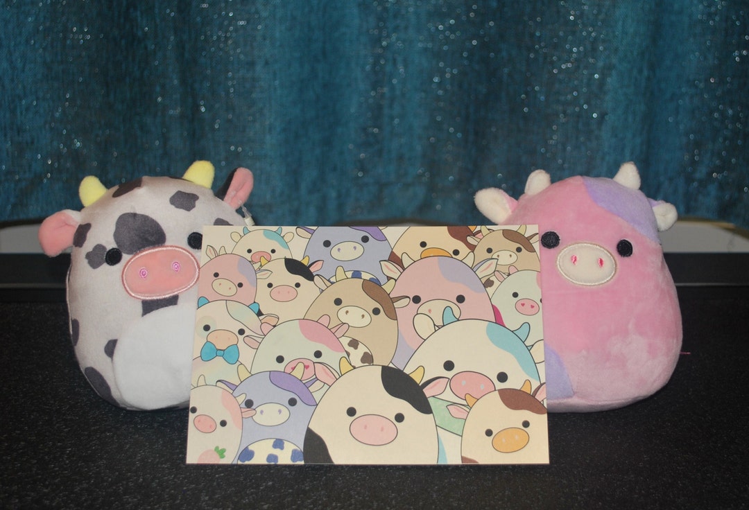 Squishmallow Cow Print Poster Squishmallow Cards - Etsy