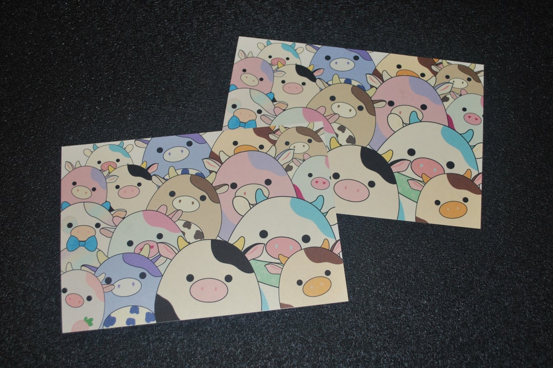 Squishmallow Cow Print Poster | Squishmallow Cards, Squishmallow Gifts ...
