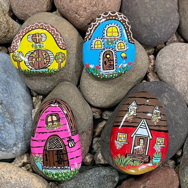 Stone Fairy Houses - Etsy