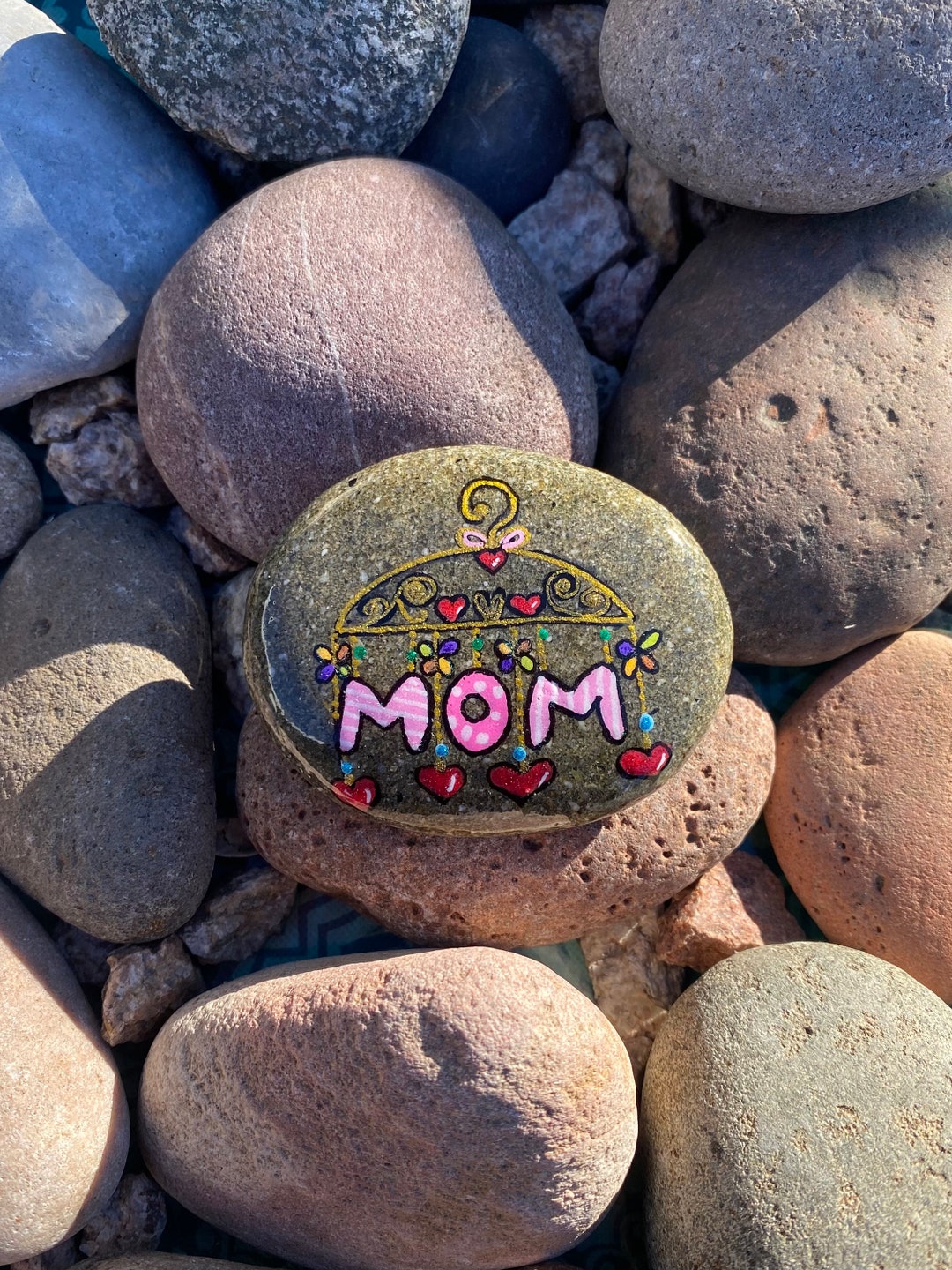 Mom Stone. A Stone for Mom, Birthday Stone Stone by Val - Etsy