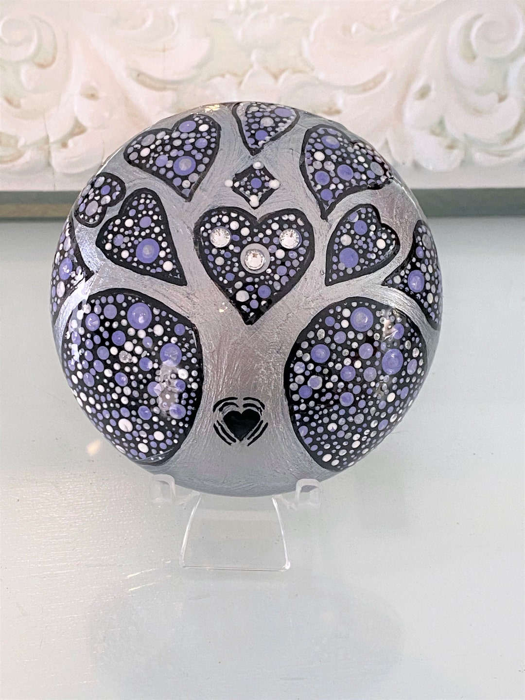 Silver Heart Tree -val - Etsy