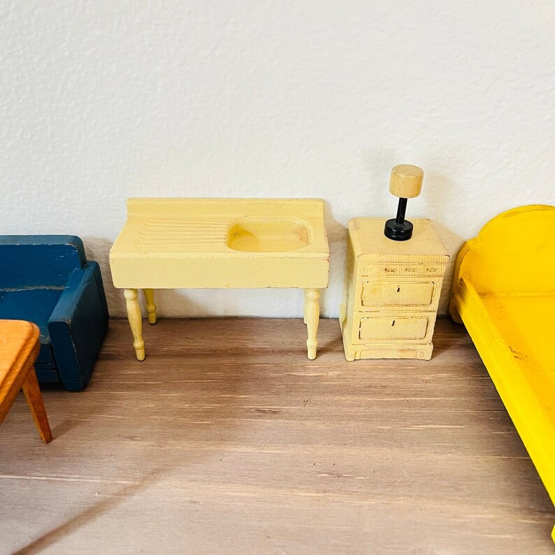 Strombecker Vintage Wooden Dollhouse Furniture - Etsy