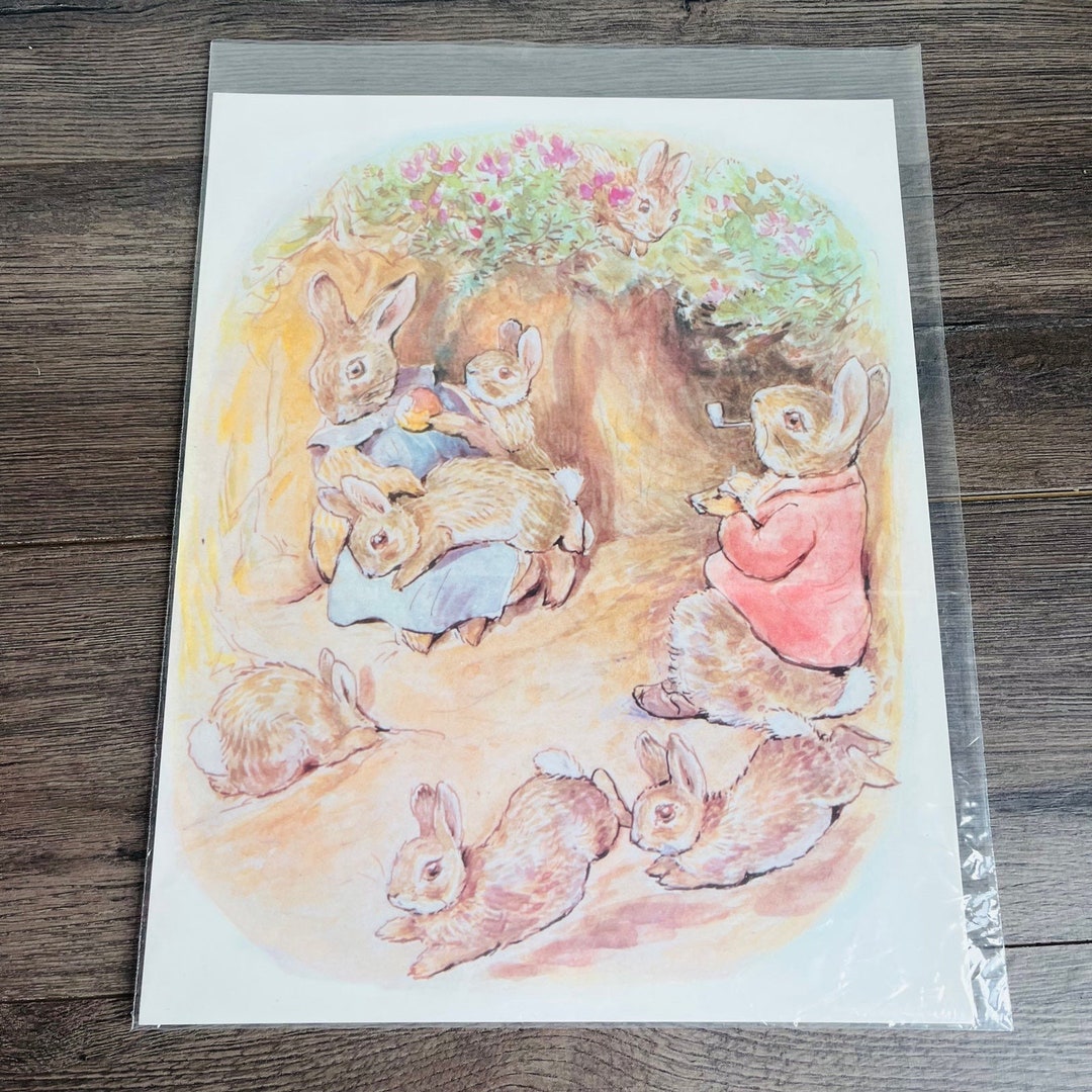 Vintage 1992 Peter Rabbit Poster - Etsy