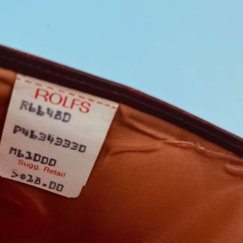 Rolfs Vintage Leather Bi Fold Wallet - Etsy