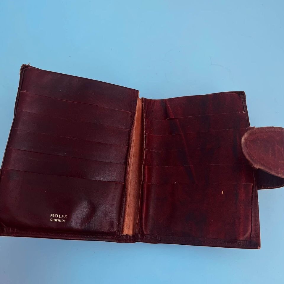 Rolfs Vintage Leather Bi Fold Wallet - Etsy