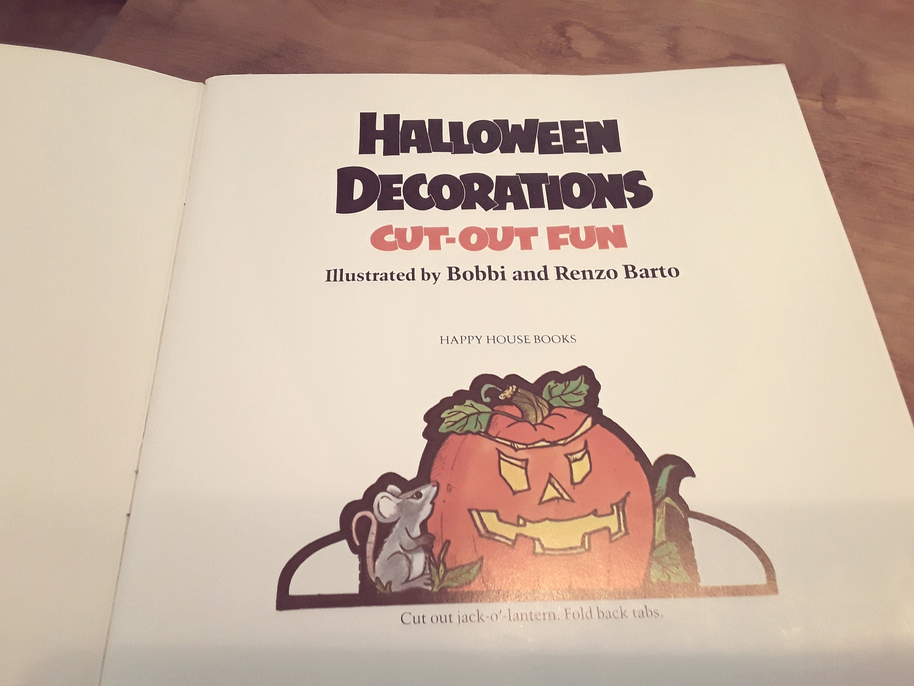 Vintage Cut Out Book, Halloween Decorations Cut-out Fun, Children's ...