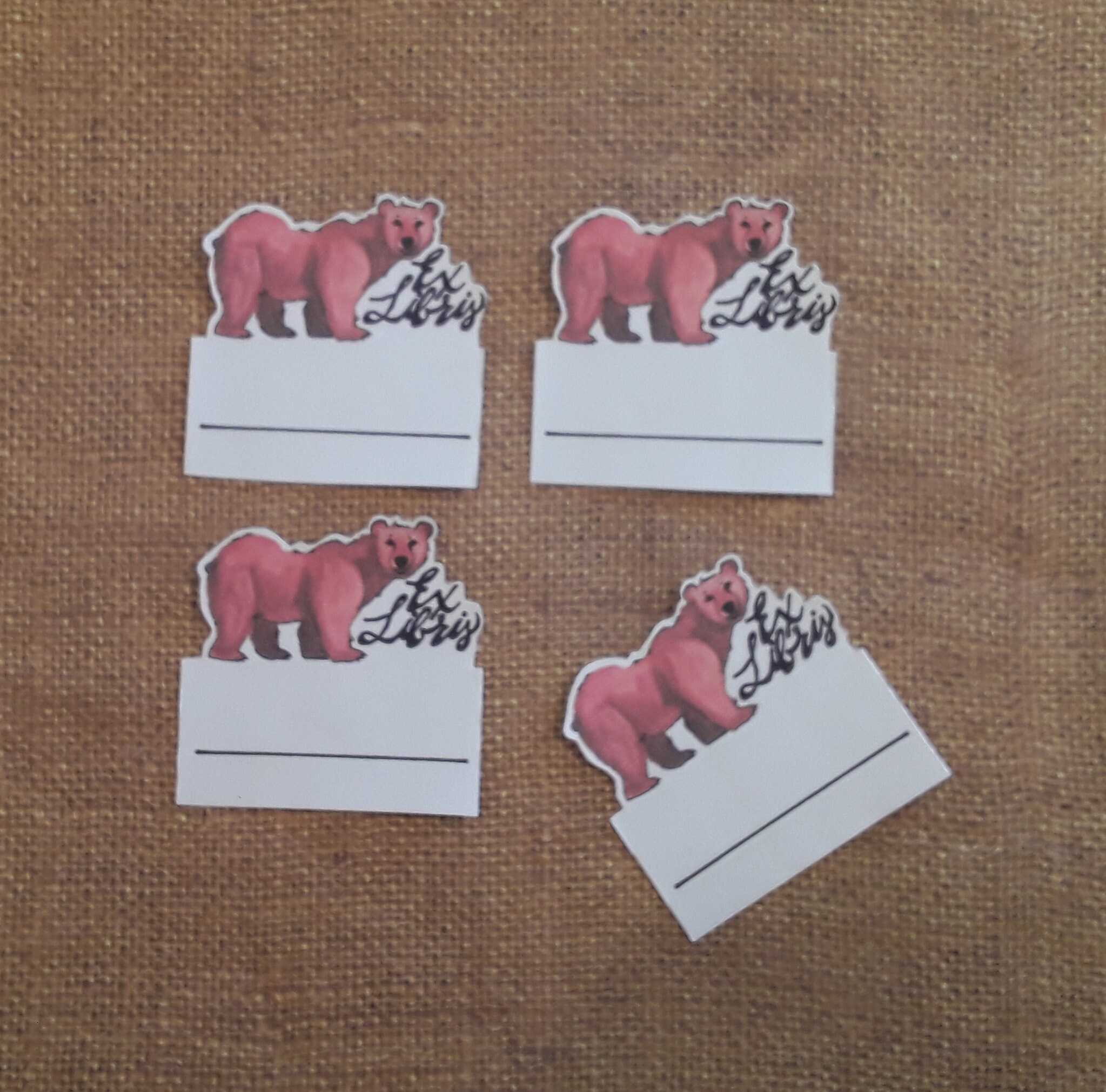 Bookplate, Bookplate Set, Bear Bookplates, Ex Libris - Etsy