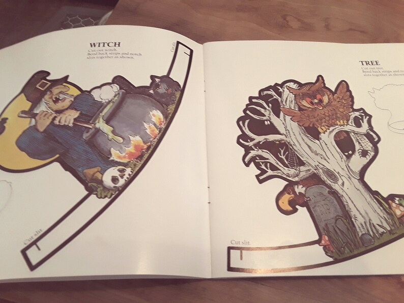 Vintage Cut Out Book, Halloween Decorations Cut-out Fun, Children's ...