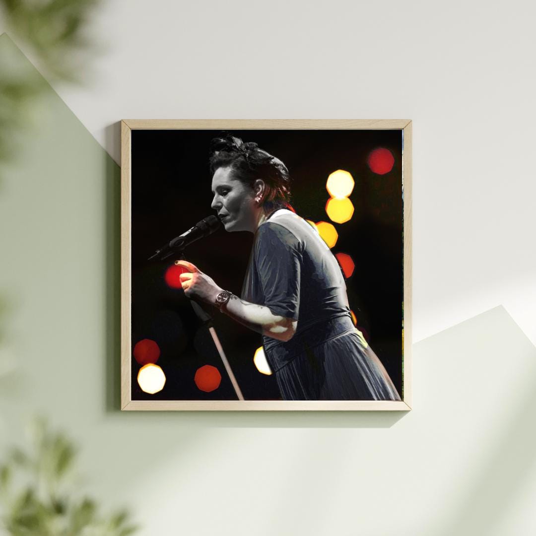 Anna R. - Rosenstolz Portrait an Unforgettable Moment on Stage - Etsy