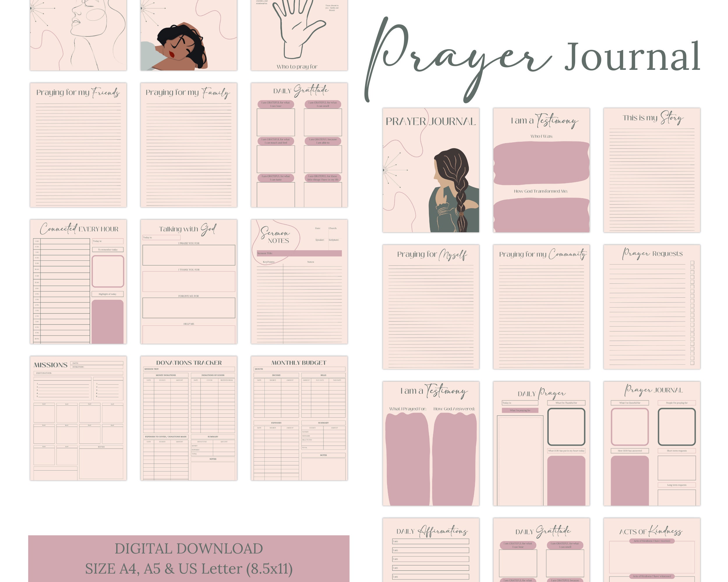 Prayer Planner, Digital Prayer Journal, Goodnotes Prayer Journal,prayer ...