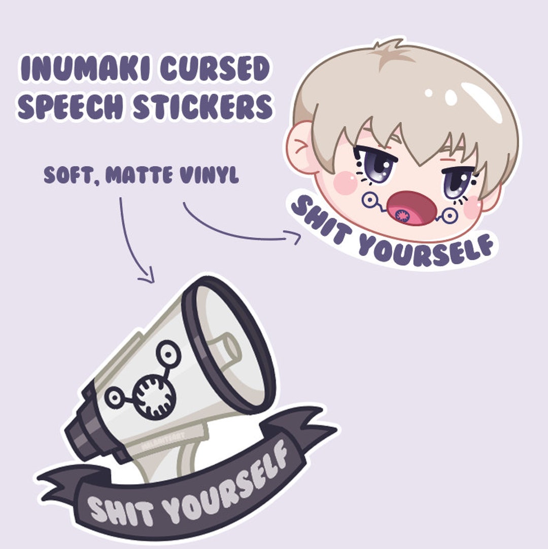 Inumaki Cursed Speech Stickers - Etsy