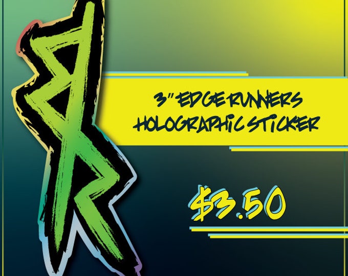 Cyberpunk Edgerunner Pixel Art Sticker Premium Matte Vinyl - Etsy