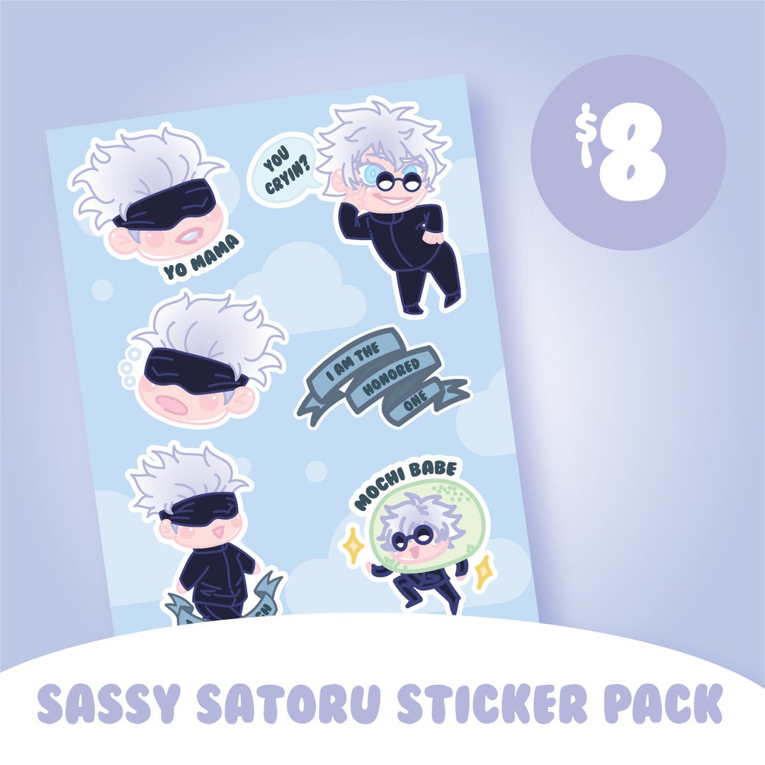 Sassy Satoru Sticker Pack - Etsy