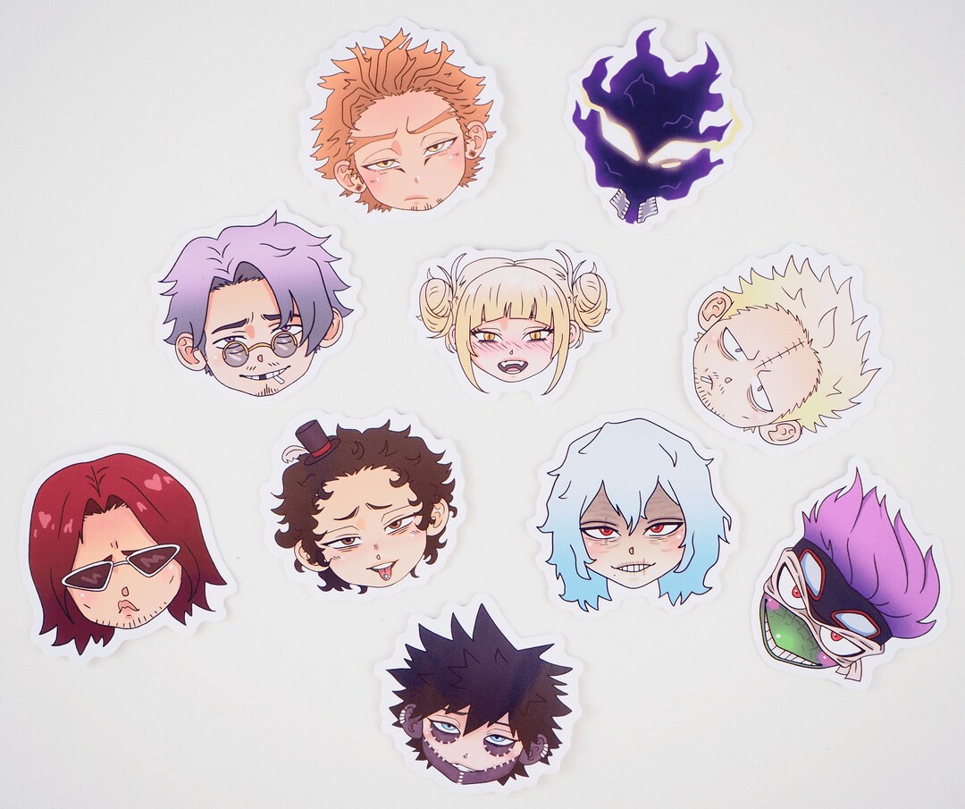 League of Villains Vinyl Stickers - Etsy