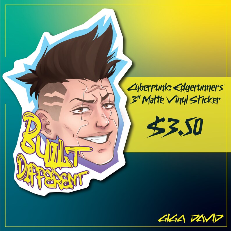 Cyberpunk: Edgerunners David Martinez Sticker - Etsy