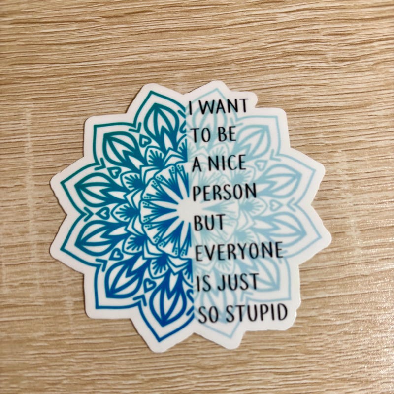 Nice Words Decals - Etsy