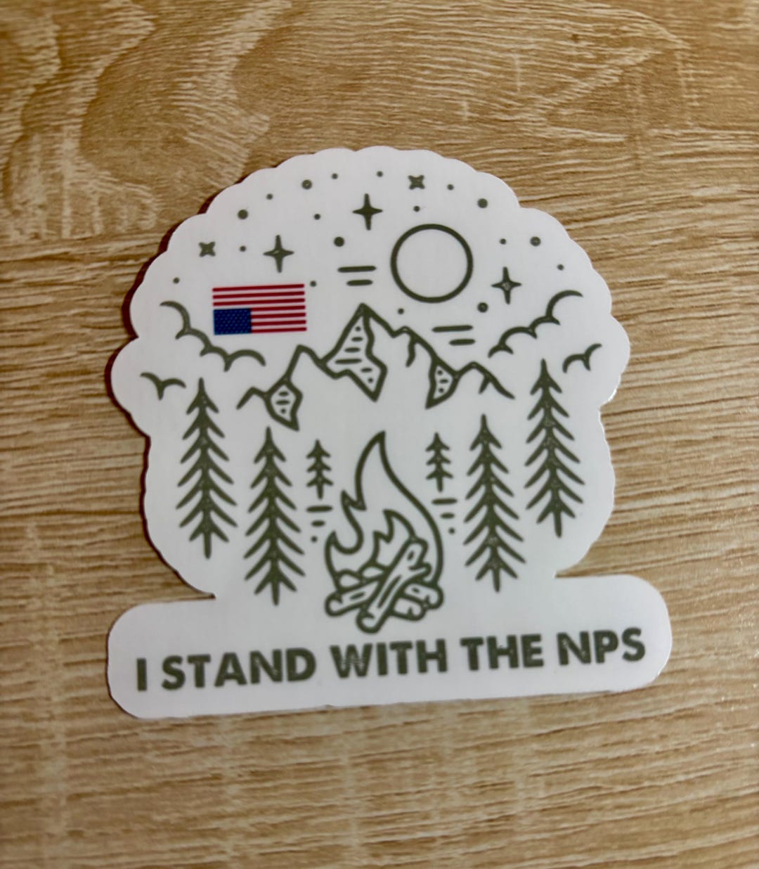 I Stand With the NPS Sticker National Parks Liberal Political Anti Maga ...