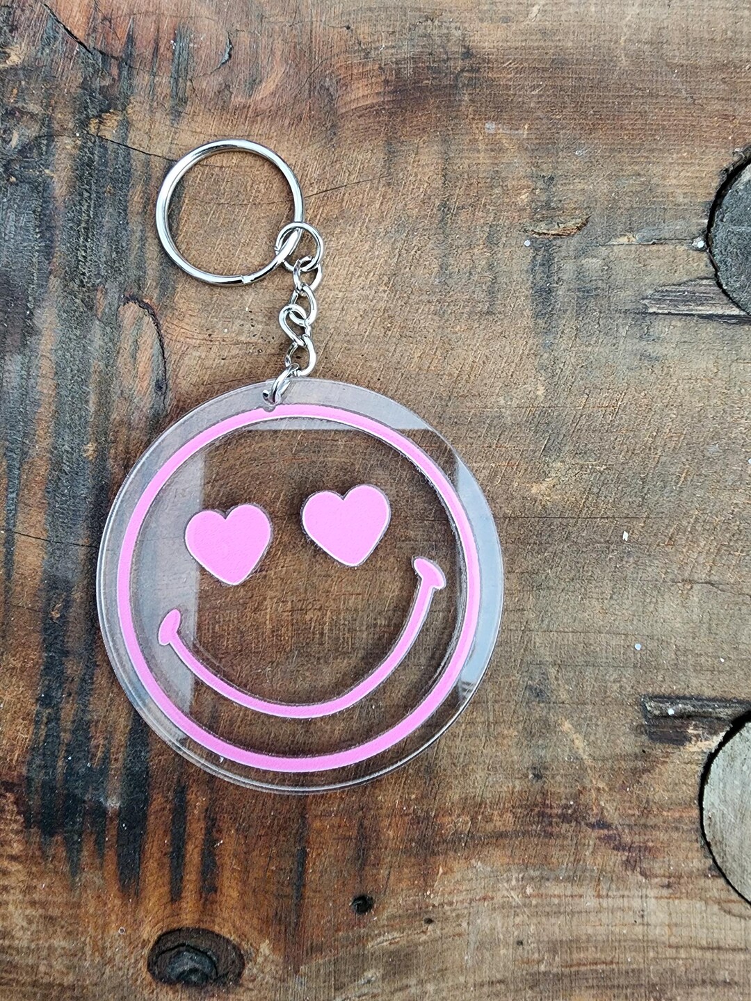 Round Acrylic Key Chains/ Bag Charms - Etsy