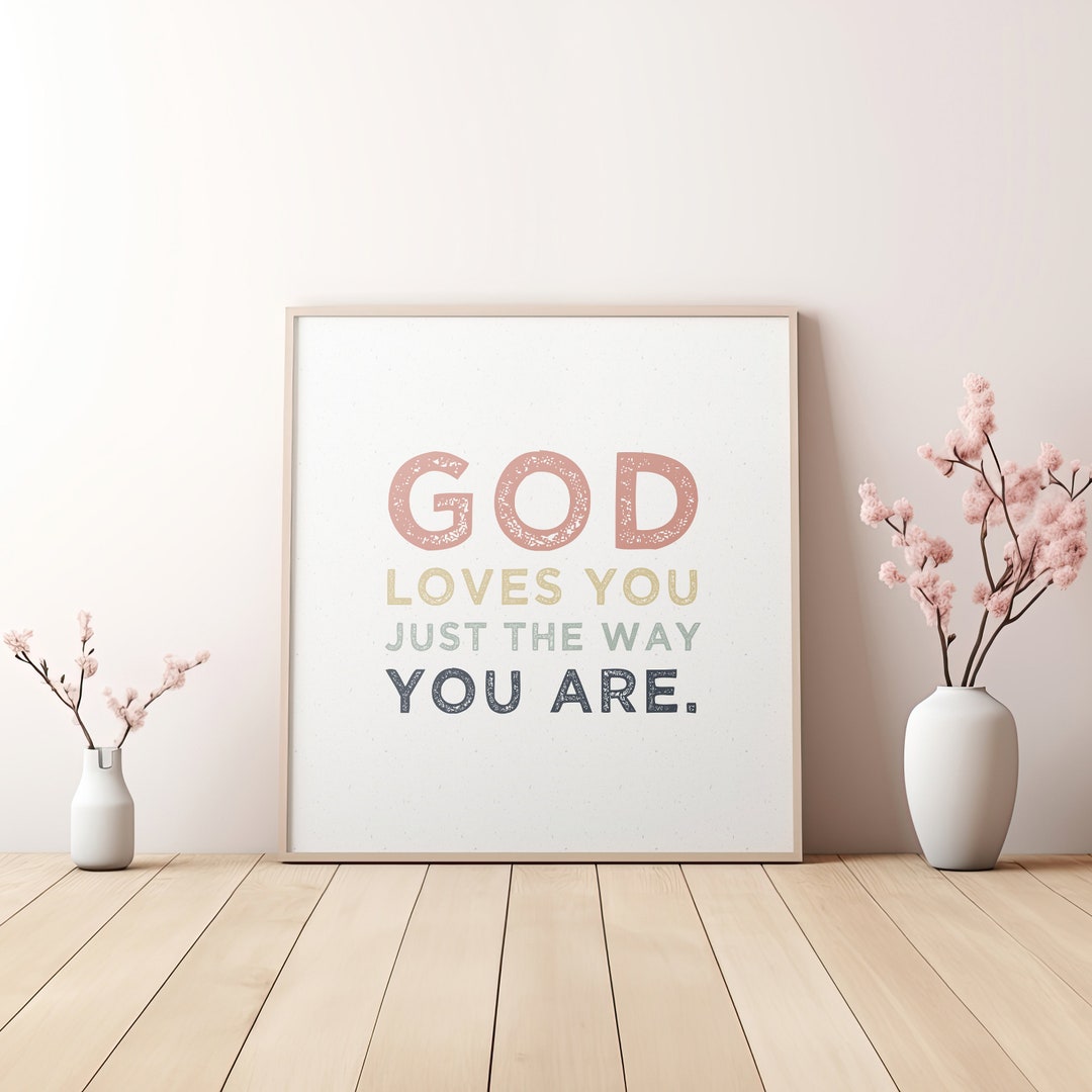 Christian Affirmations, Kids Room Art, Playroom Wall Art, Inspirational ...